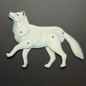 White Wolf , Paper Doll, Paper Toys, Paper Crafts, - Etsy
