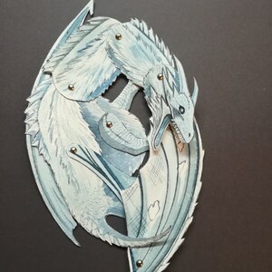 Blue Dragon, Ice Dragons, Paper Doll, Paper Toys, Paper Crafts, Paper ...