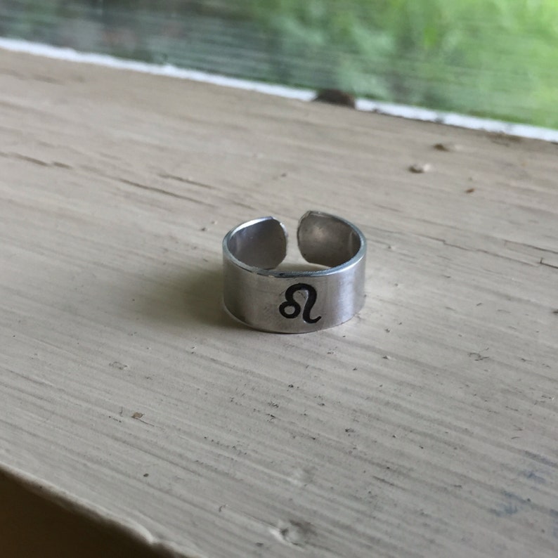 Leo Ring Horoscope Ring Zodiac Jewelry Zodiac Ring | Etsy