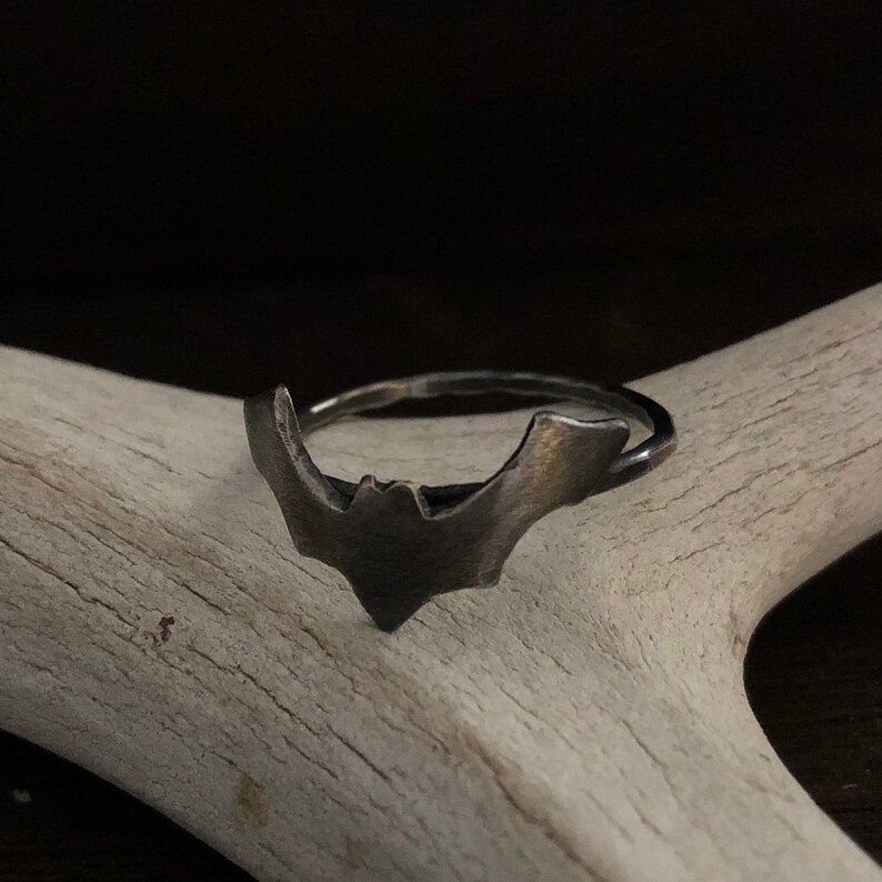 Bat Ring Gothic Ring Halloween Jewelry Bat Jewelry - Etsy
