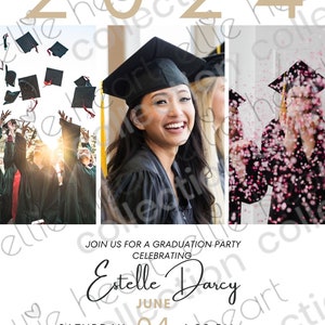 Graduation Class of 2024 Party Digital Invite Invitation - Etsy