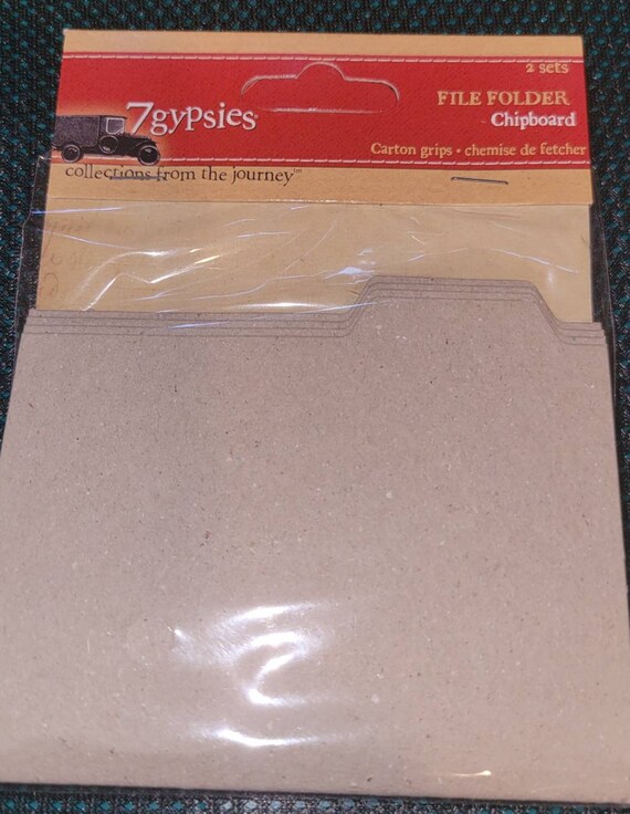 7gypsies Mini.file Folders Chipboard - Etsy