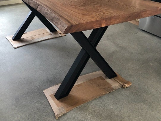 3'' I Beam X Table Legs Rawset of 2 - Etsy