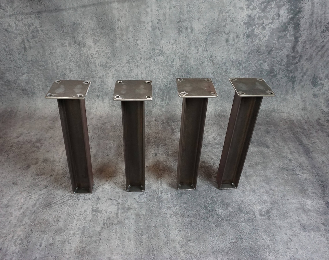 Metal Table Legs set of 4 - Etsy