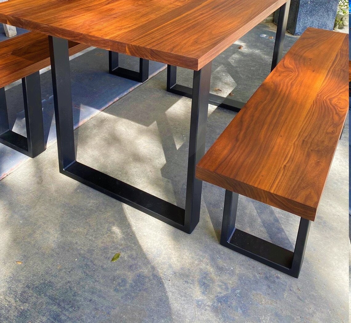 3x1 U Shape Table Legs set of 2 Any Size - Etsy