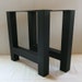 3'' X 3'' H Shape Metal Steel Iron Table Legs / Bases set of 2 - Etsy