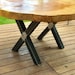 3x3 X Table Legs set of 2 - Etsy