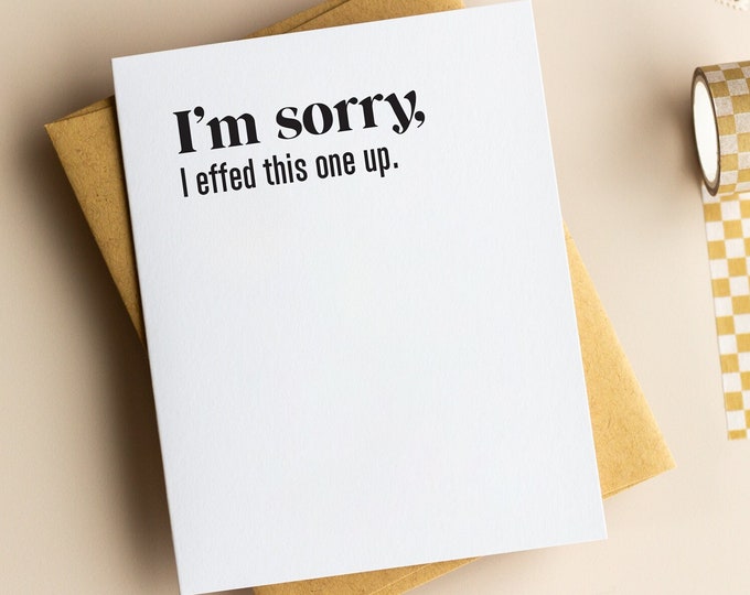 Funny Sorry Card, Sorry Things Are Shtty Mcsht Pants, Sympathy Card ...