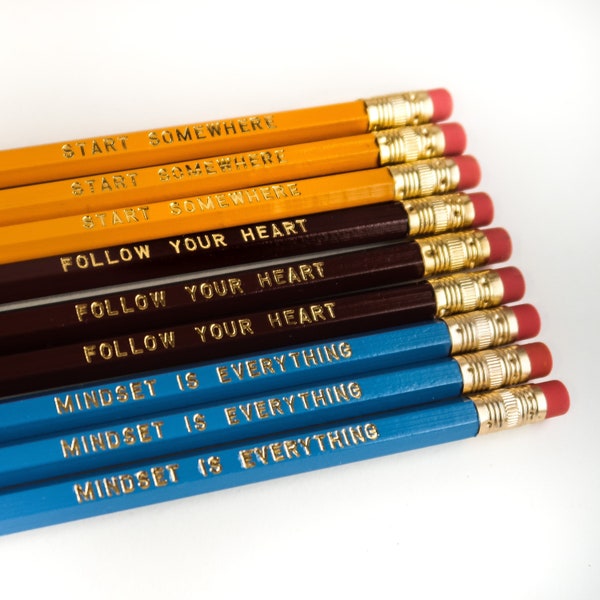 Motivational Pencils - Etsy