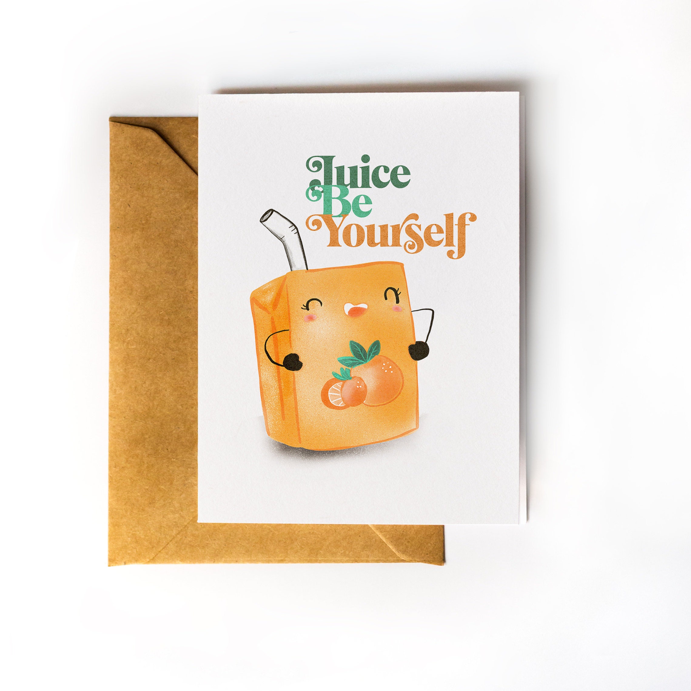 Juice Be Yourself Card Good Luck Card First Day of School - Etsy