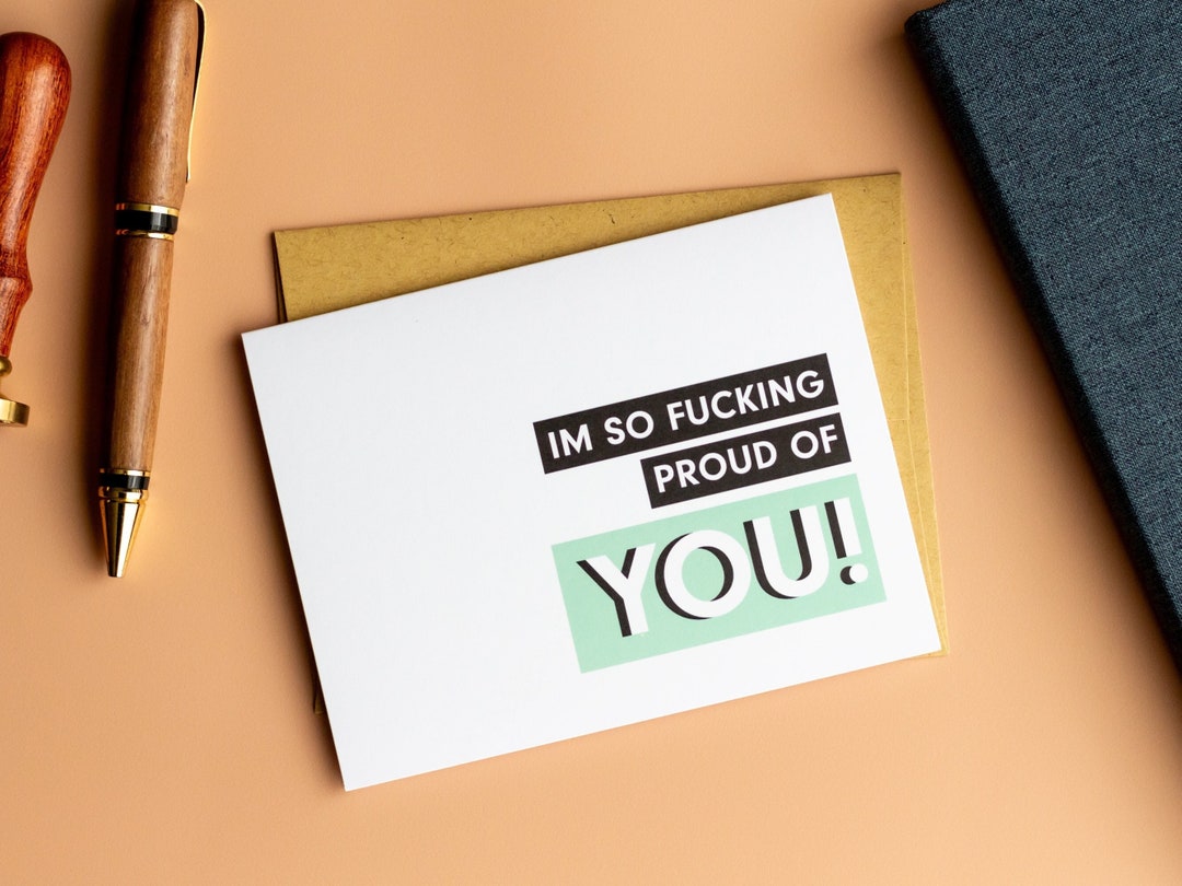 New Job Greeting Card | Proud of You Gift - Etsy