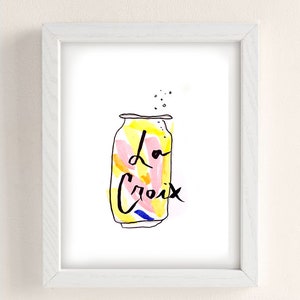 La Croix Watercolor Art Print | Etsy