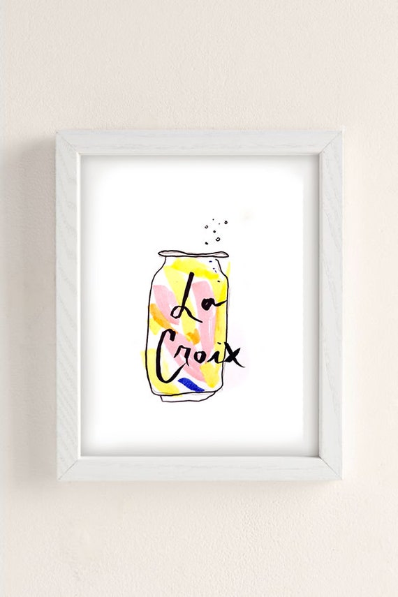 La Croix Watercolor Art Print | Etsy