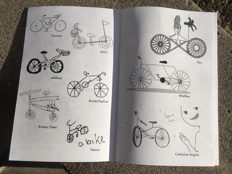DRAW A BIKE Zine - Etsy
