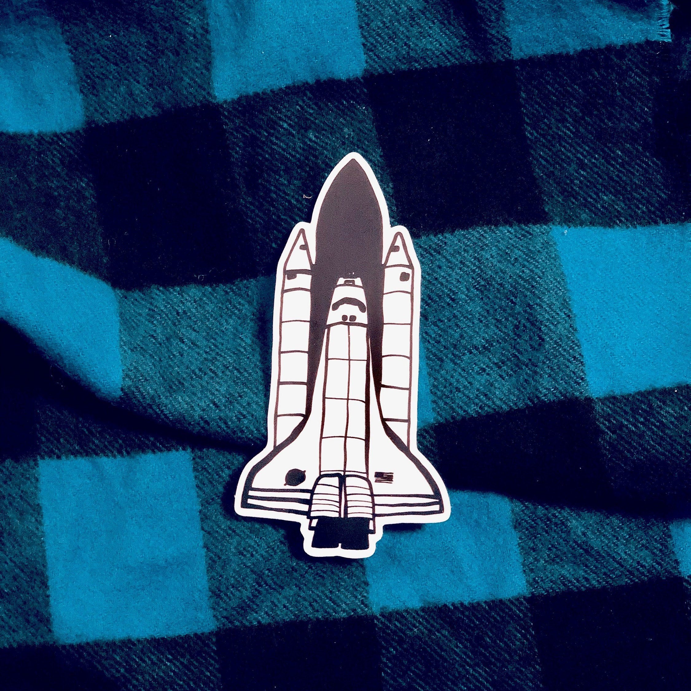 Space Shuttle Rocket Sticker - Etsy Denmark