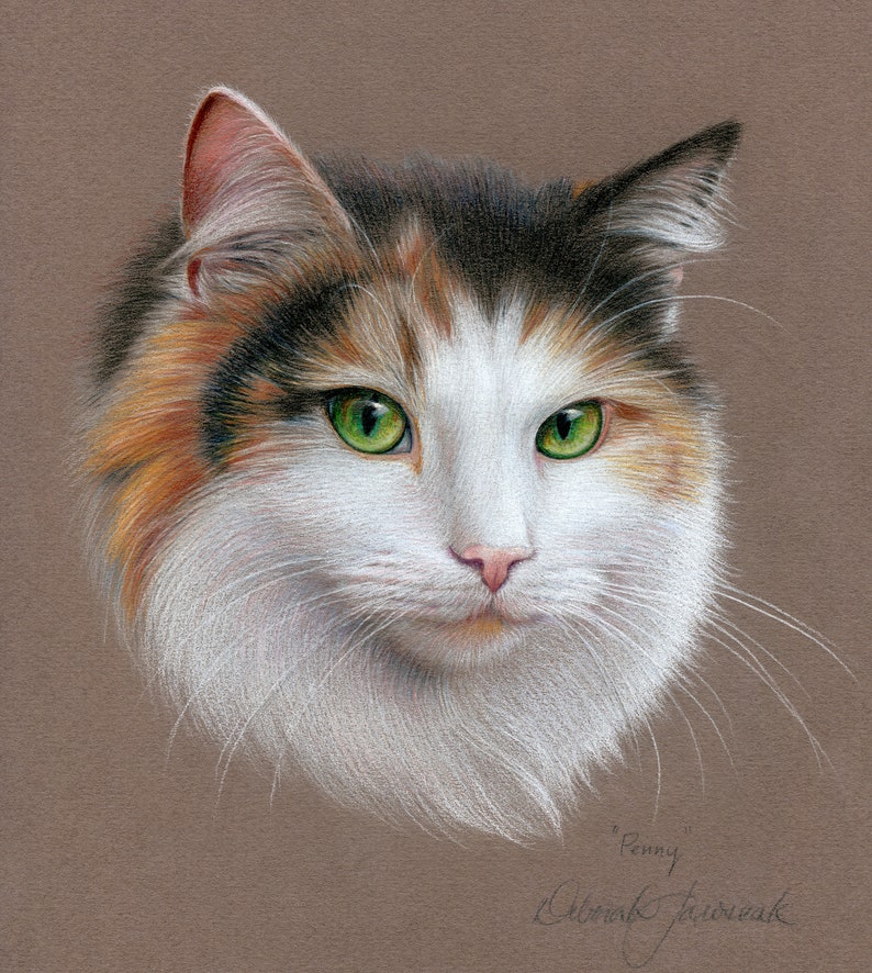 Custom Pet Portraits Colored Pencil Pet Portraits Hand-Drawn | Etsy