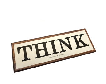 Ibm think sign | Etsy