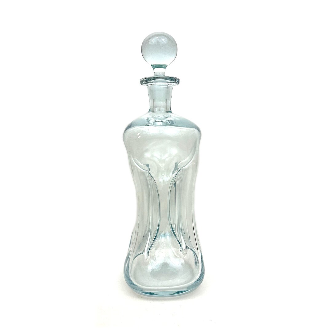 Jacob Bang Holmegaard Kluk Kluk Large Glass Decanter W/ Stopper Clear ...