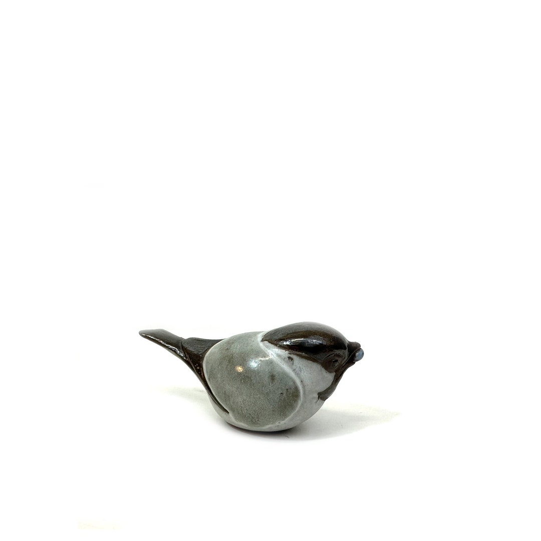Andersen Design Studios Small Chickadee Bird W/ Berry Natural Gray ...