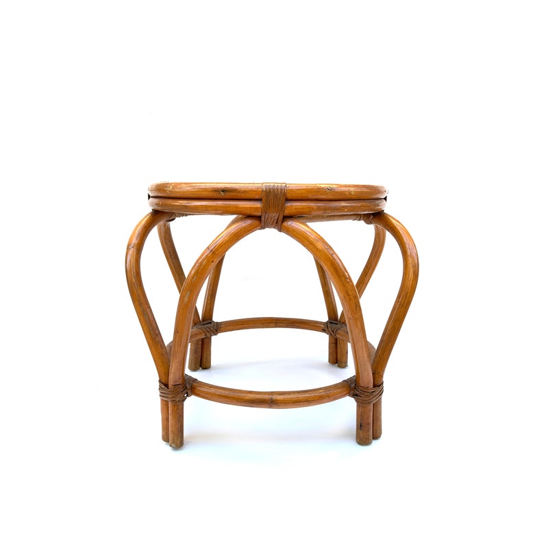 Rattan Side Table - Etsy