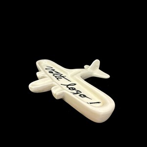 Modernist Airplane Ashtray Volte Logo! Signed ROSA Brazilian Pottery ...