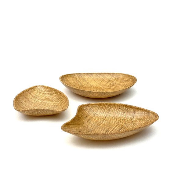 Abaca Grainware Hand Loomed Fibre Bowls A-5 Snack Bowl A-6 - Etsy