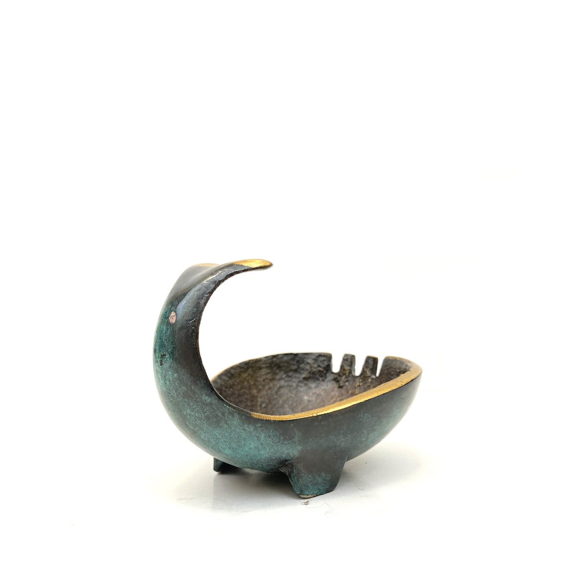 Maurice Ascalon Pal Bell Co Modernist Whale Ashtray Hammered - Etsy