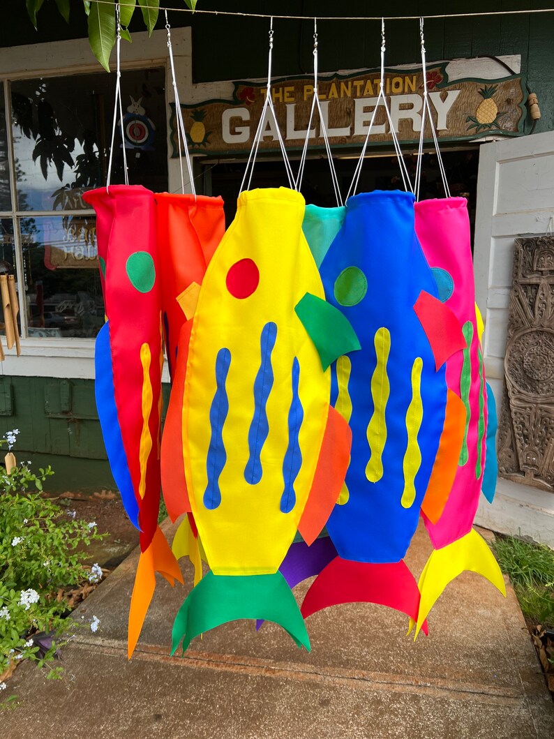 Tropical Fish Windsock Choose From One of Our Rainbow - Etsy