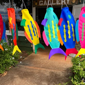 Tropical Fish Windsock Choose From One of Our Rainbow - Etsy