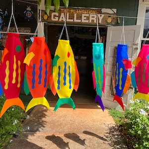 Tropical Fish Windsock - Choose From One of Our Rainbow Colored ...
