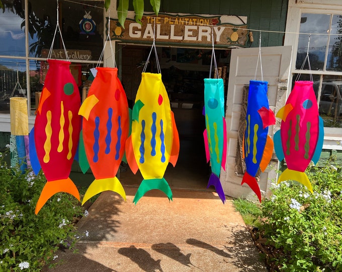 Tropical Fish Windsock - Choose From One of Our Rainbow Colored ...