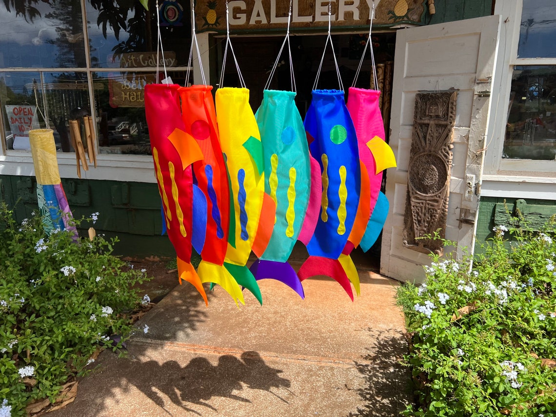 Tropical Fish Windsock Choose From One of Our Rainbow - Etsy