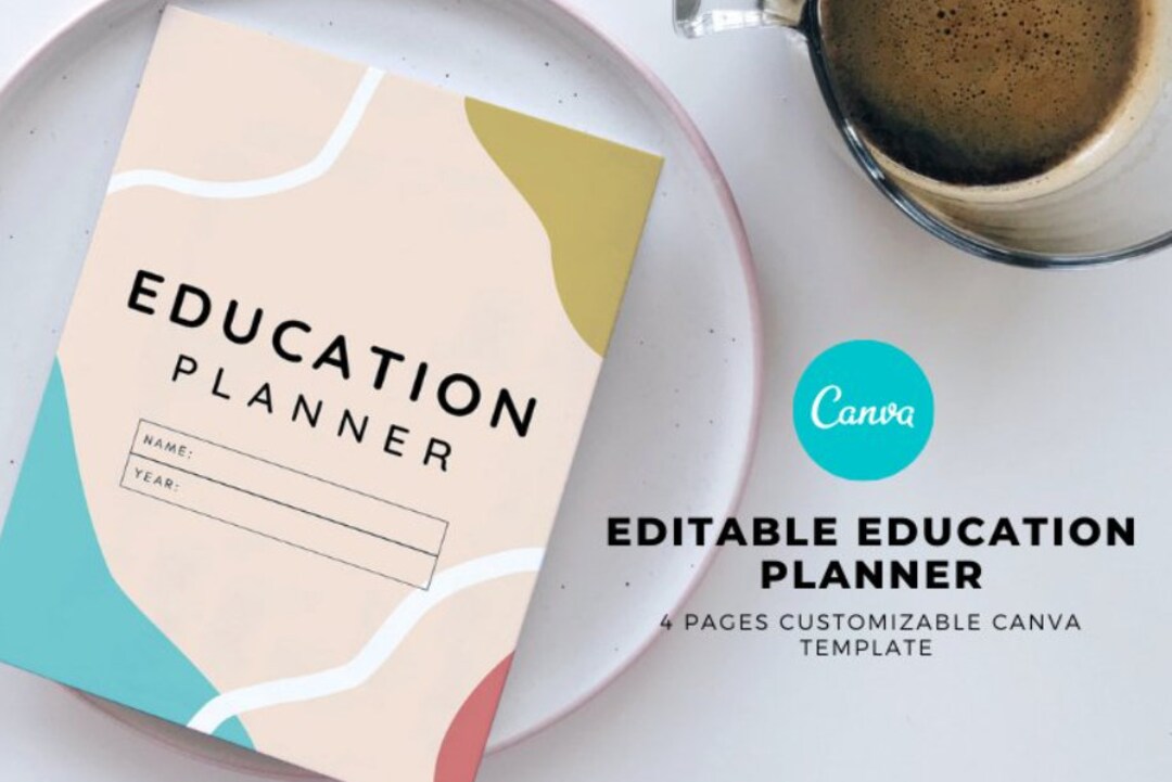 Education Planner Canva Template | Editable on Canva - Etsy