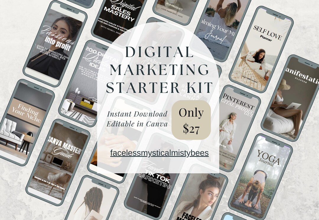 Digital Marketing Starter Kit Bundle - Etsy