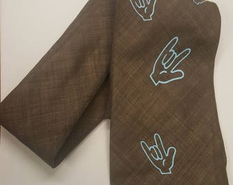 Zippered Jacket ASL LOVE Sign Deaf Clothing Sign Language ASL Awareness ...