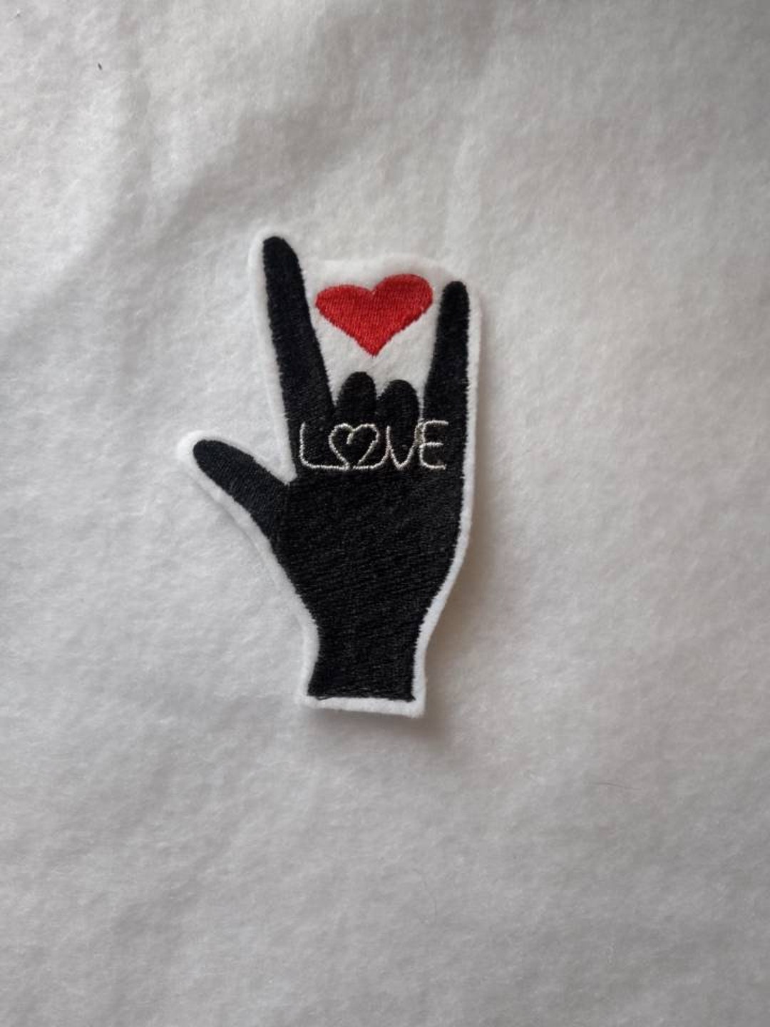 ASL Iron on Patch Sign Language Custom - Etsy