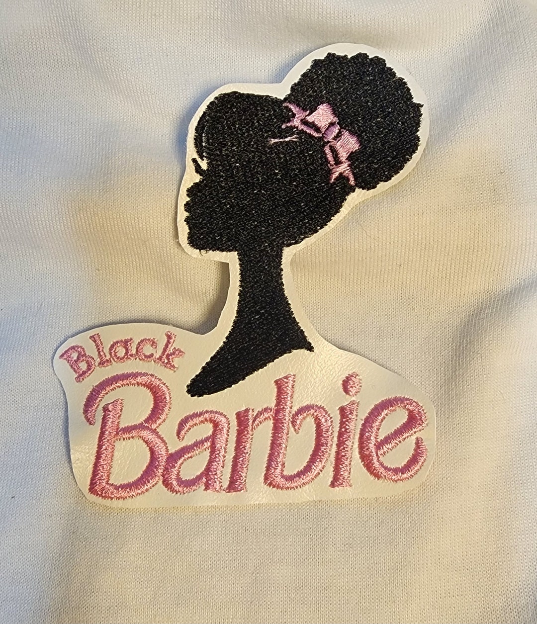 Black Barbie Embroidery Patch Jacket Purse Backpack Iron on Patch - Etsy