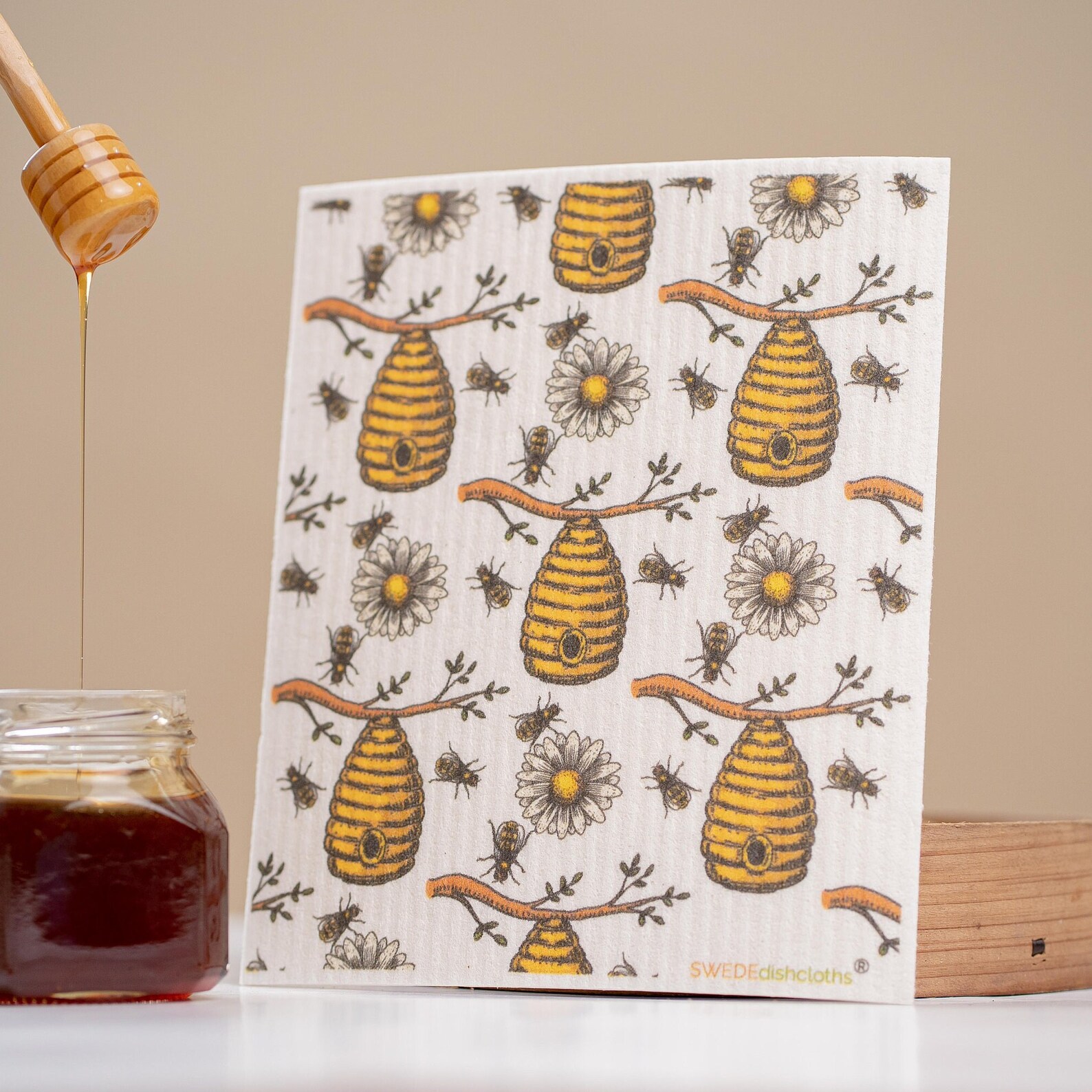 Bees/honey Set of 3 Cloths one of Each Design Swedish | Etsy