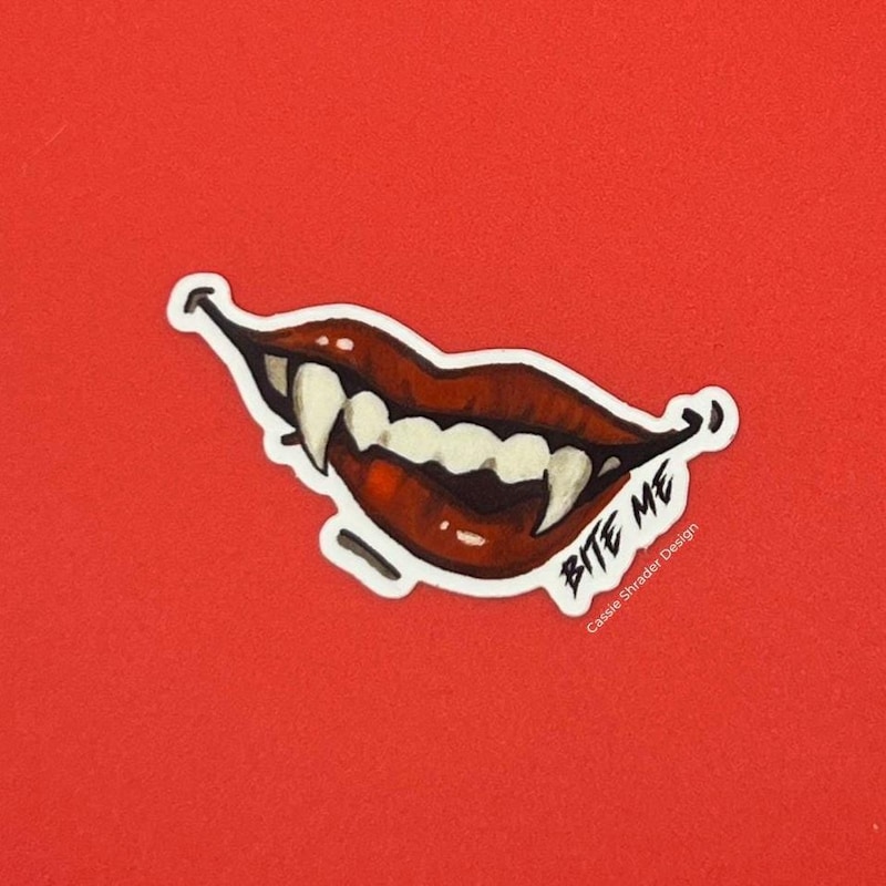 Vampire Food Stickers - Etsy