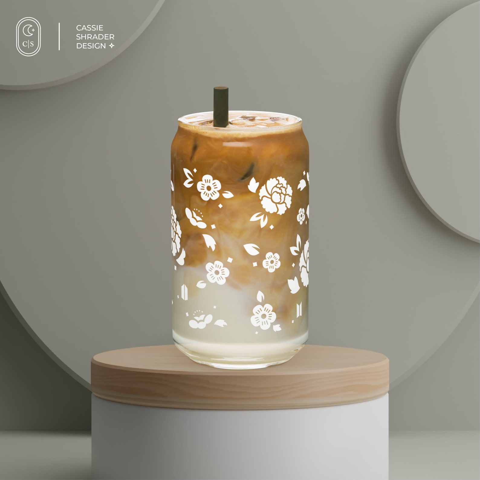 Suga | Agust D Lotus Flower Can Glass With UV Printed Design | 16 Oz ...