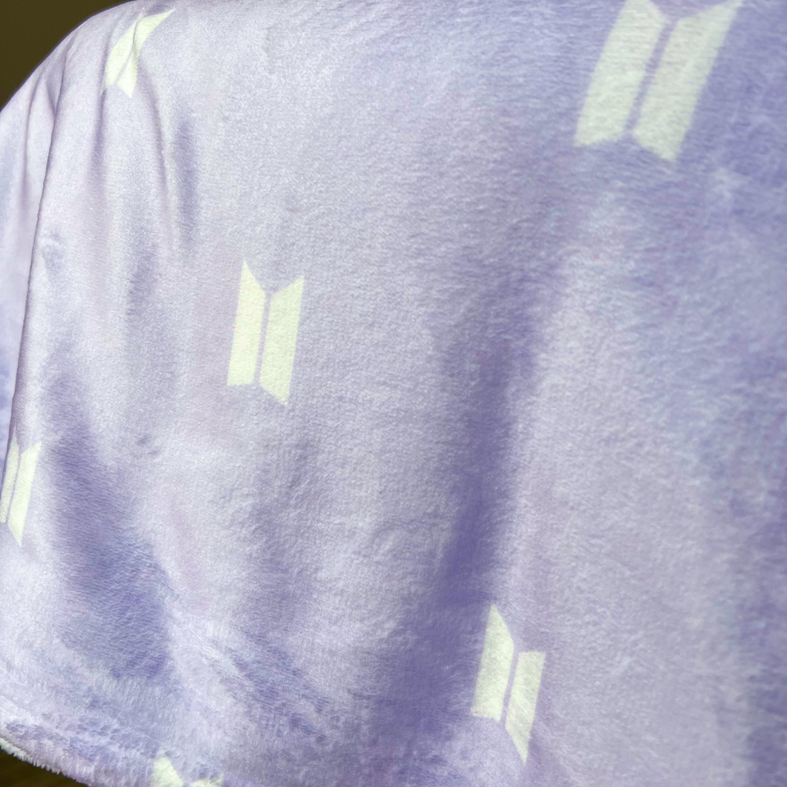 BTS Logo Pattern Soft Throw Blanket Variety of Colors BTS - Etsy