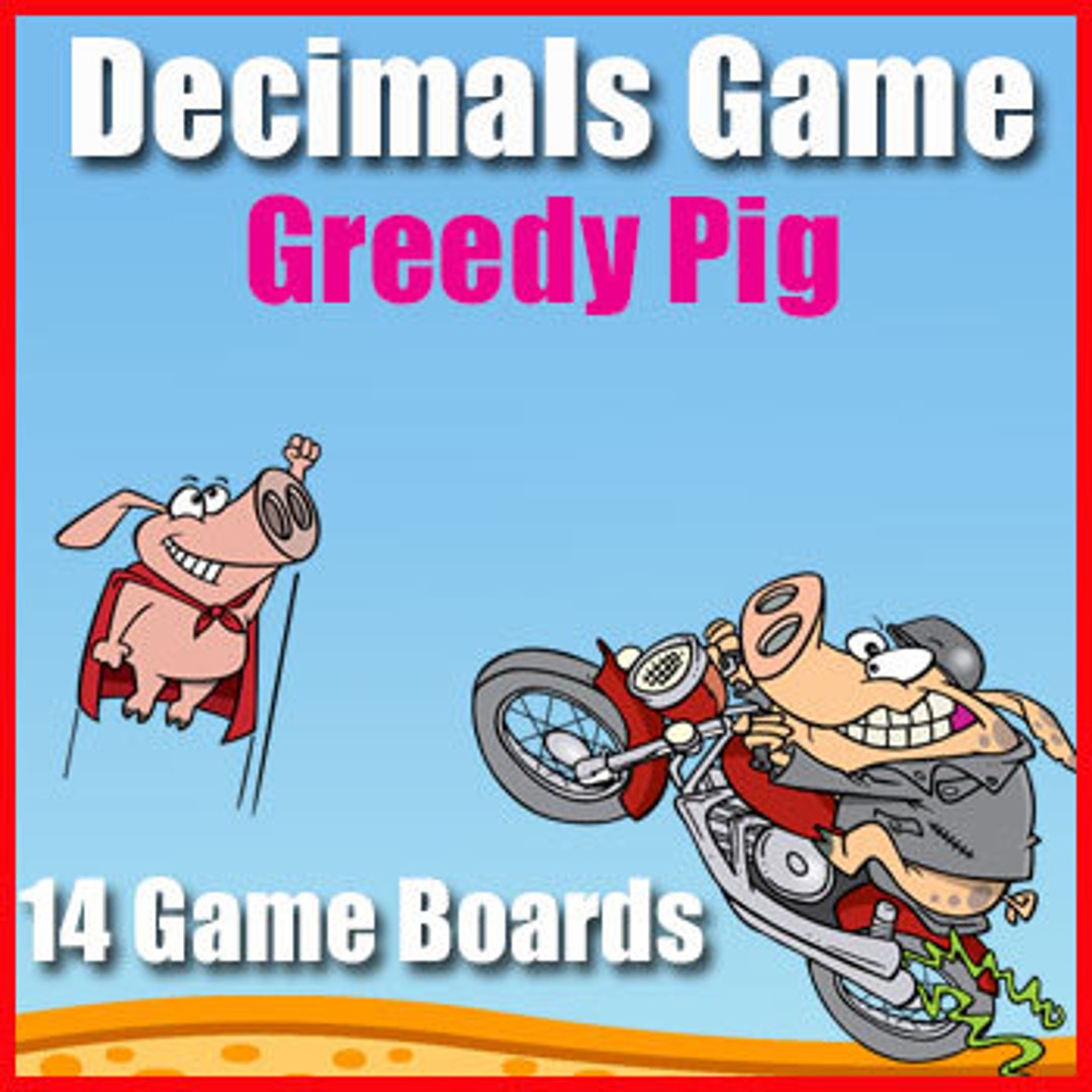 Game of Pig - the Decimals Edition - Etsy