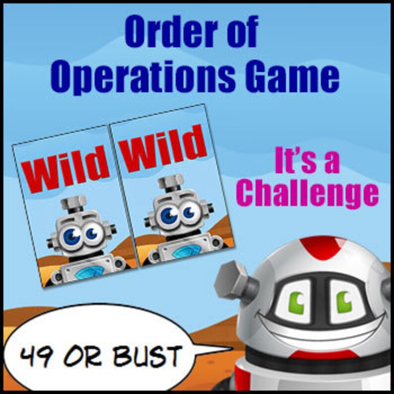 Math Game - Order of Operations - Etsy Canada