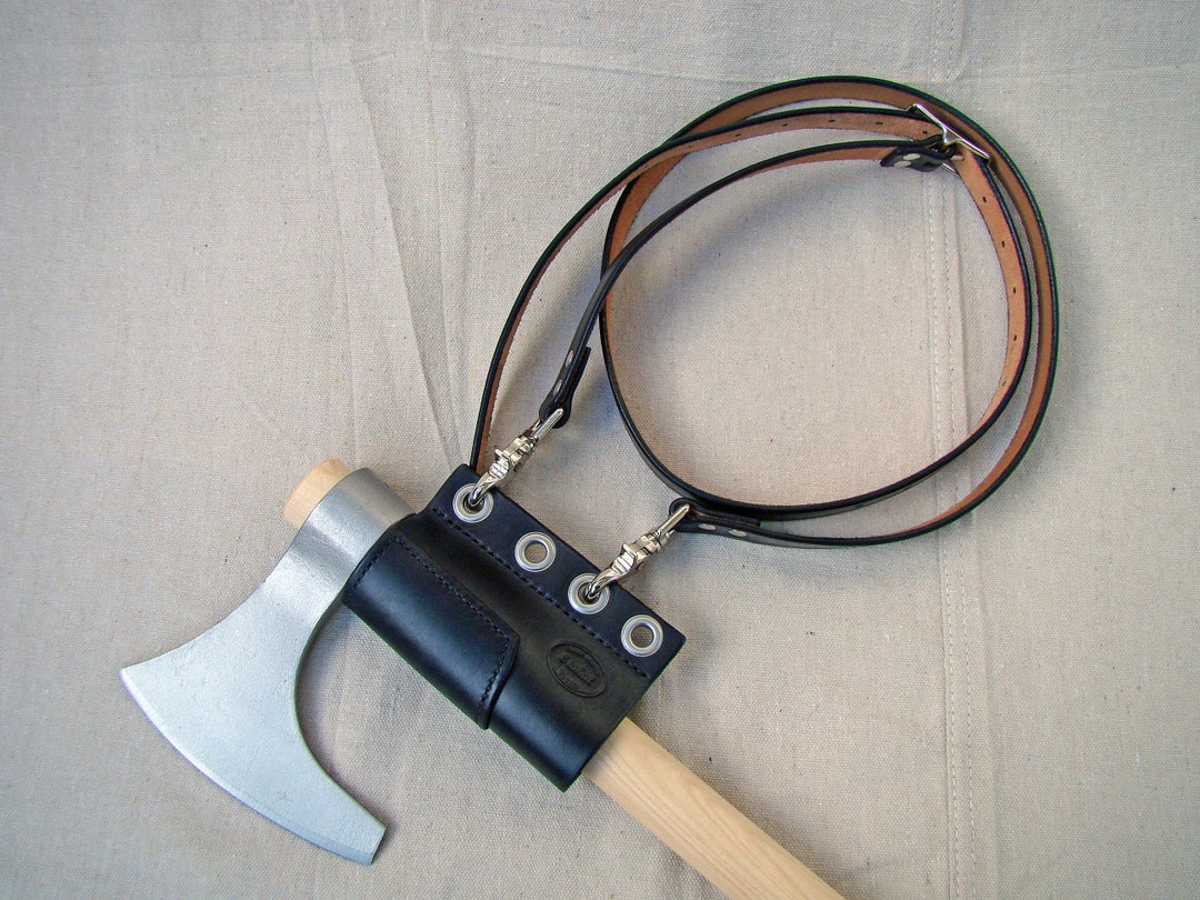 Leather Axe Sling Cross-body Baldric Carry - Etsy