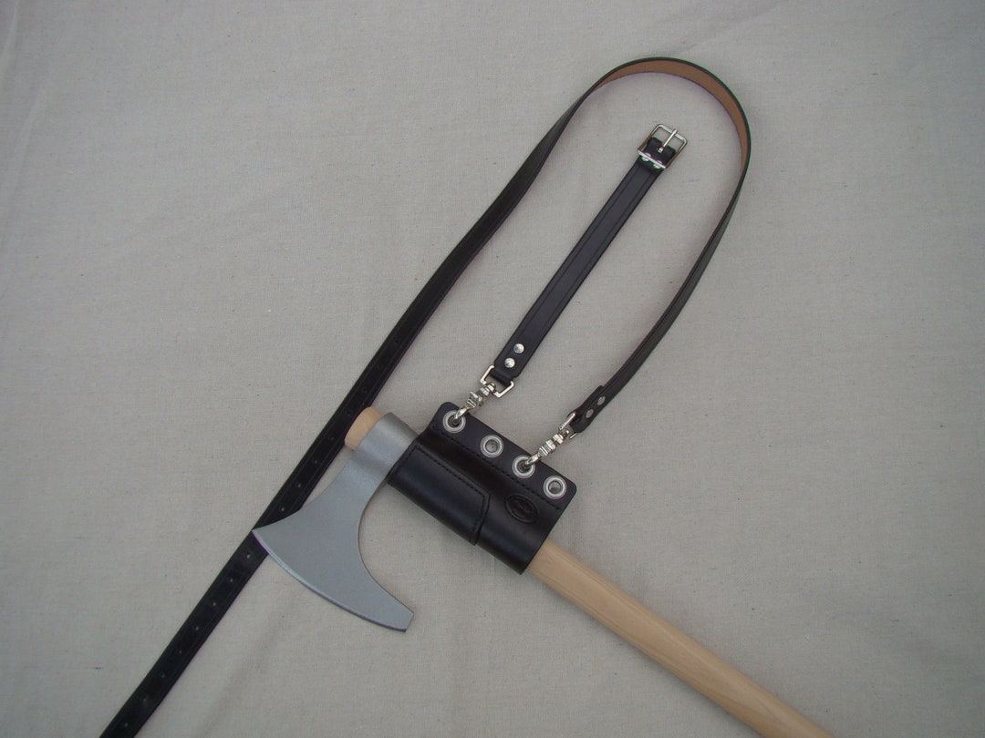 Leather Axe Sling Cross-body Baldric Carry - Etsy