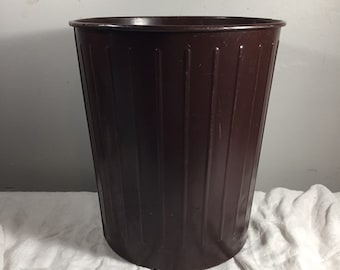 Vintage trash can | Etsy