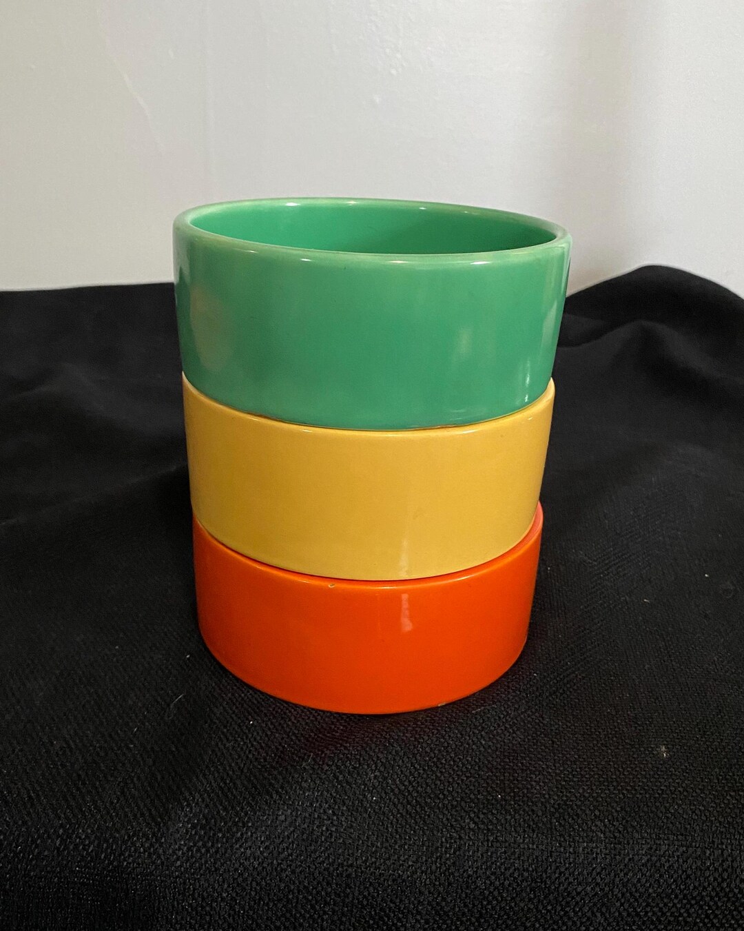 Vintage Fiesta Kitchen Kraft Stacking Refrigerator Bowl Set - Fiesta ...