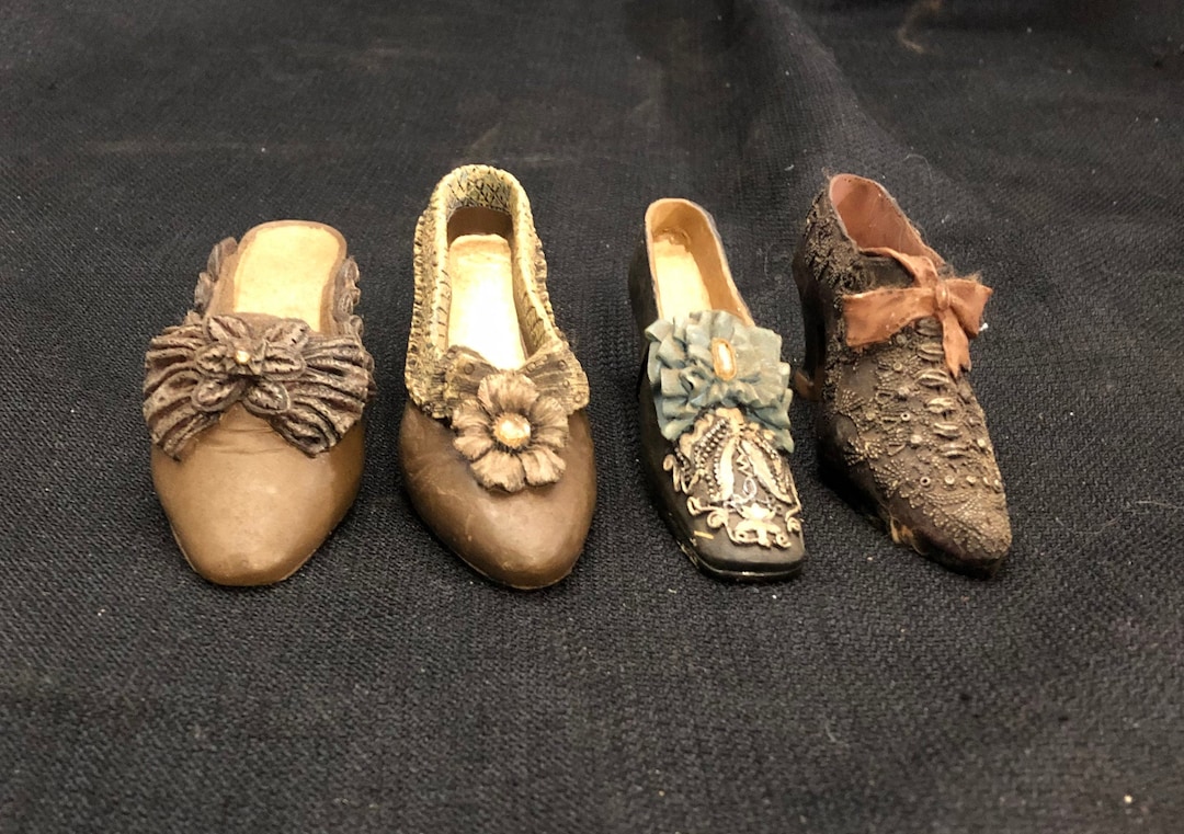 Vintage Collectible Miniature Ladies Shoes - Vintage Ladies Dress Shoes ...