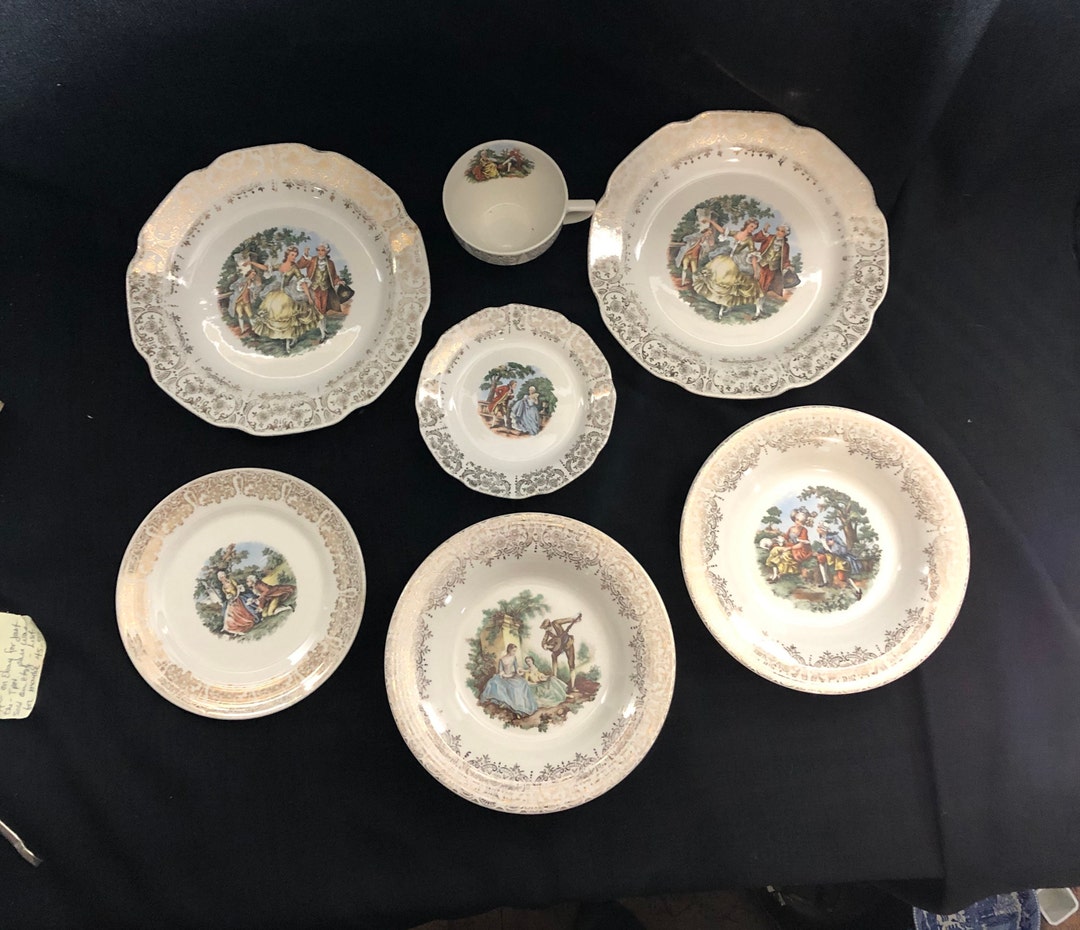 Antique Chantilly China - Large Lot of Chantilly Pattern China ...