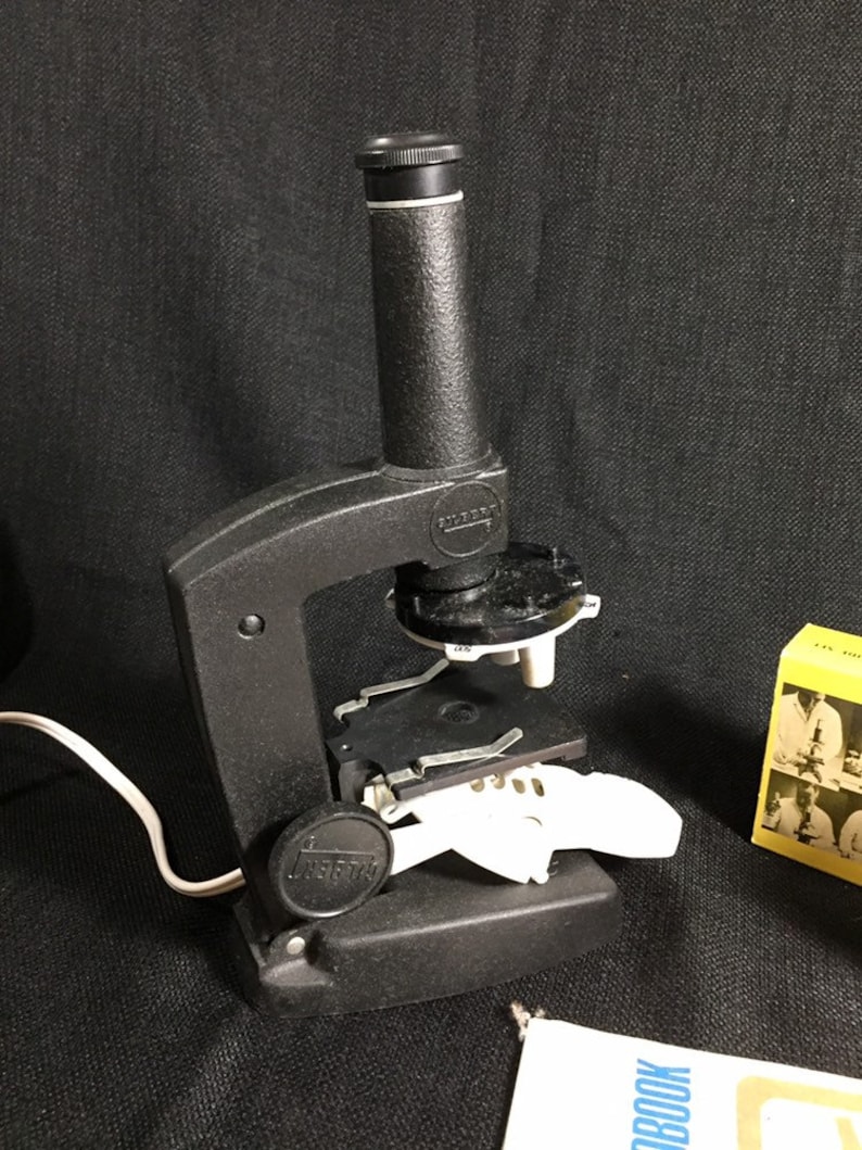 Vintage Gilbert Microcraft Microscope Kit Electric - Etsy